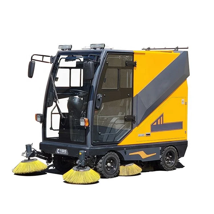 C195 Electric Road Sweeper Truck Vacuum Electric Road Sweeping Vehicle ...