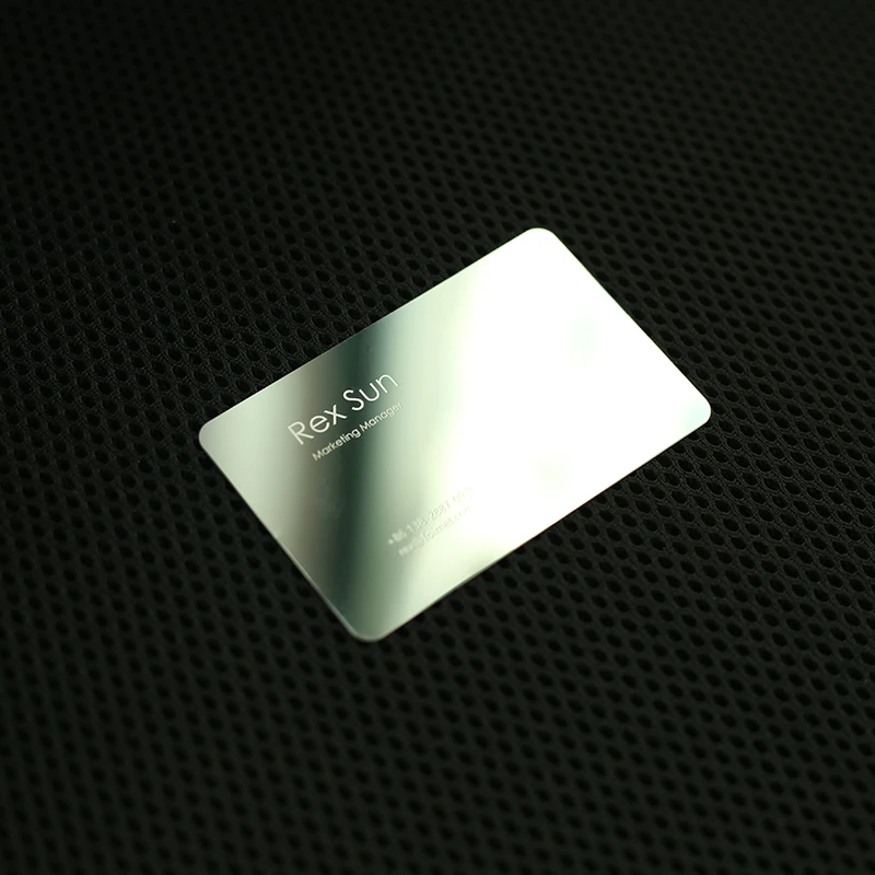 Custom Anodized Business Blue Metal Credit Laser Cards Wholesale Black ...