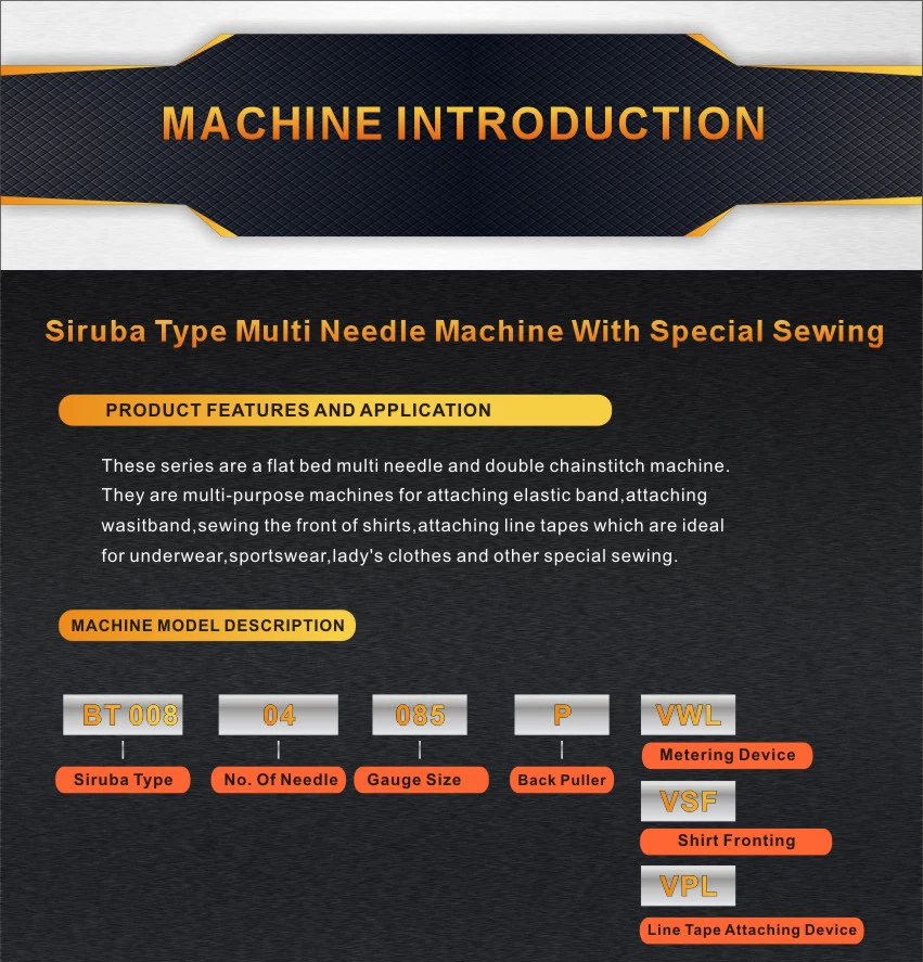 SIRUBA Type VC008 - Multifunctional Industrial Sewing Machines