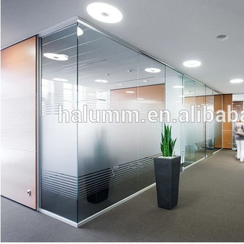Height Frameless Glass Partition,Transparent Pvc Profile Glass ...