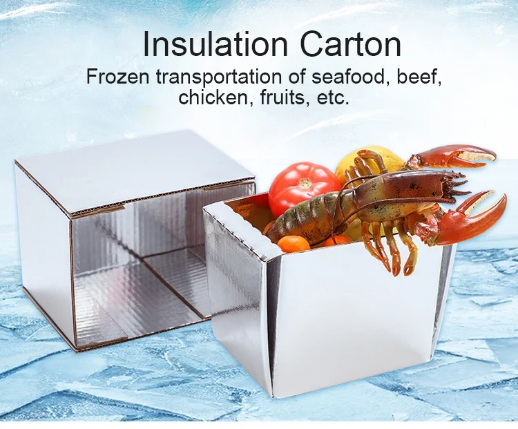 Cold Storage Insulated Packaging Custom Printed Food Packaging Shipping ...