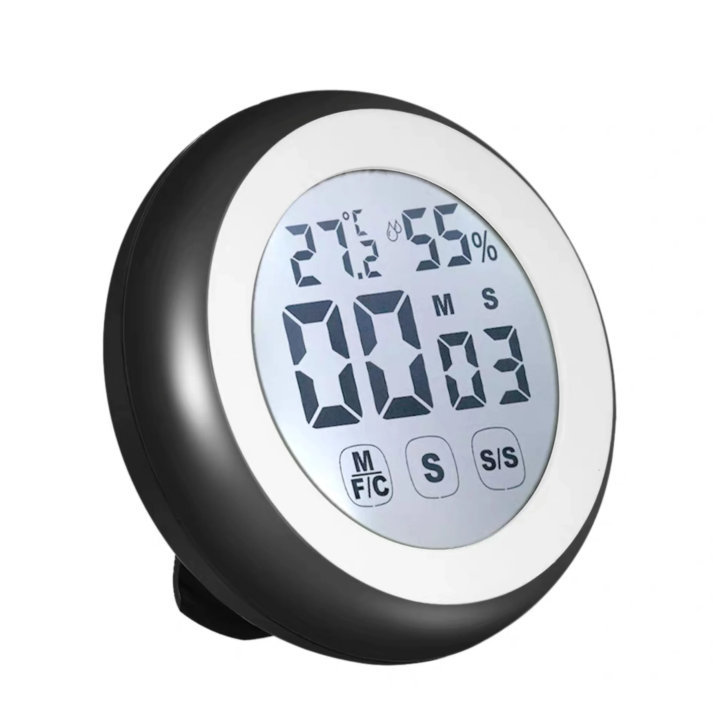 Round Touch Lcd Screen Digital Timer With Magnet For Kitchen Cooking ...