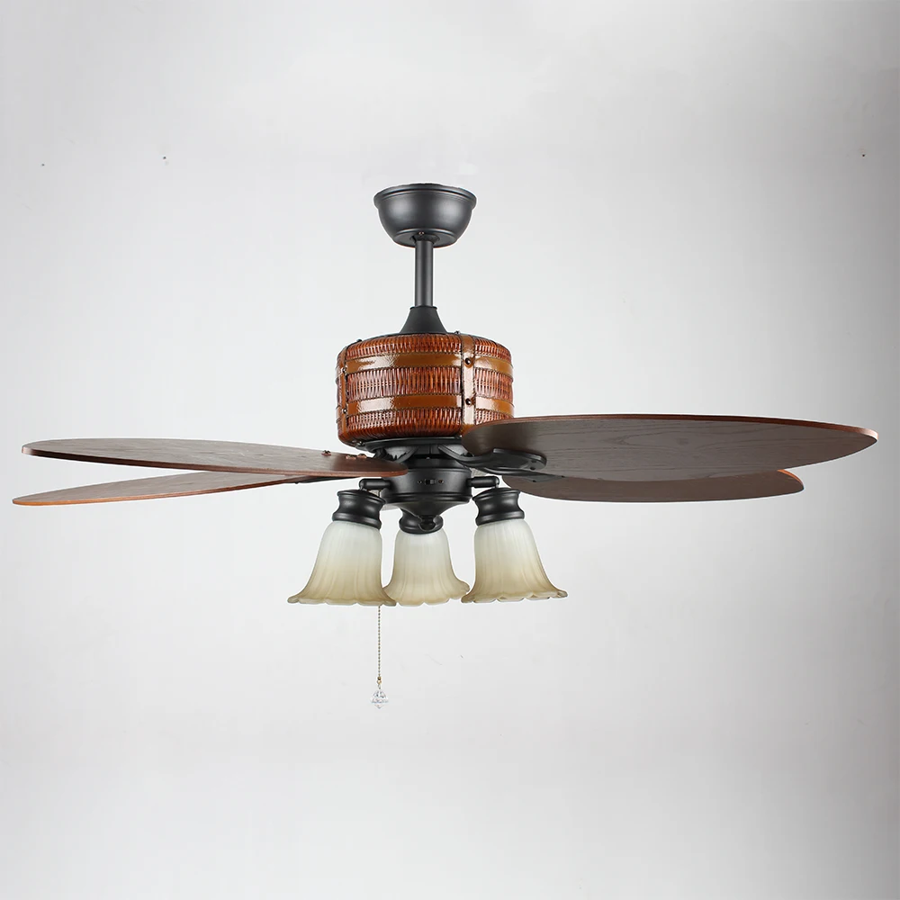 Delux Decorative Ceiling Fan with Light - 52 Inch Blades