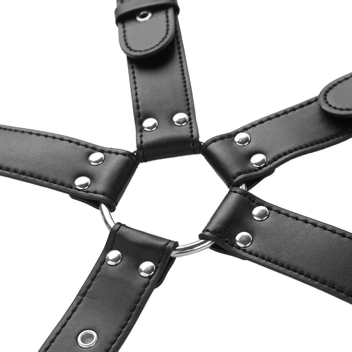 Mens Full Body Harness Detachable Groin Strap Bondage Restraints ...