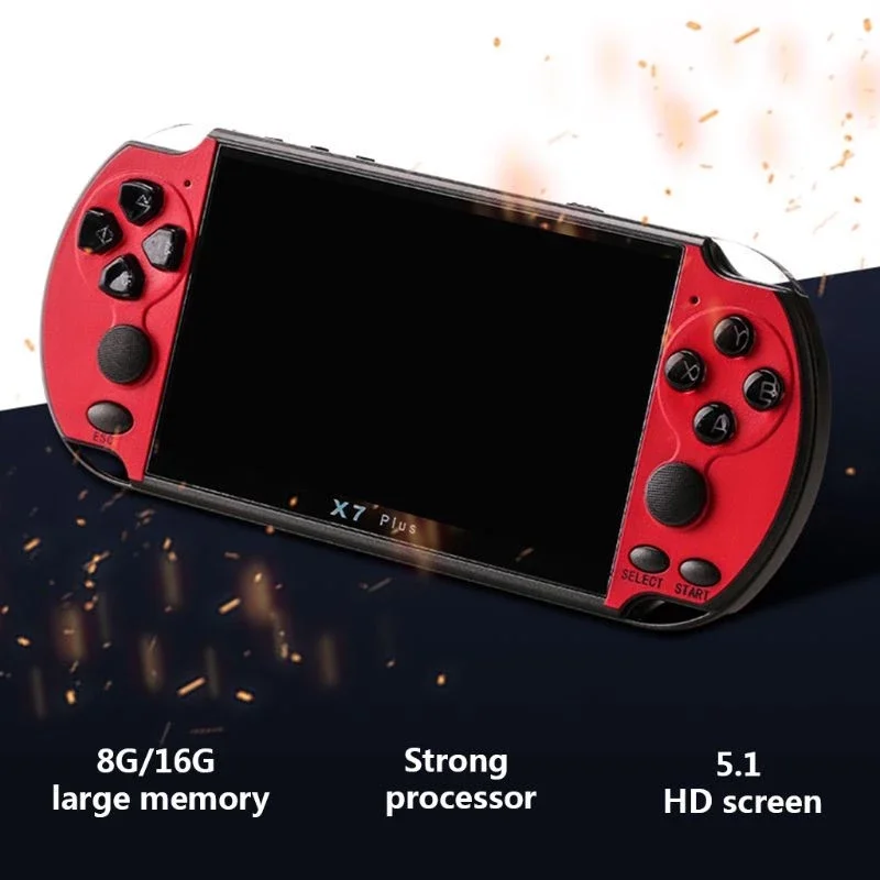 X7 Plus Portable Handheld Game Console jogador HD consolas de jogos ...