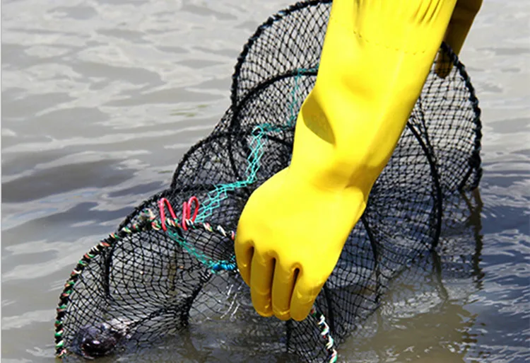 70x130cm Green Color Spring Fishing Trap Net Deep Sea Catch Fishing Net ...