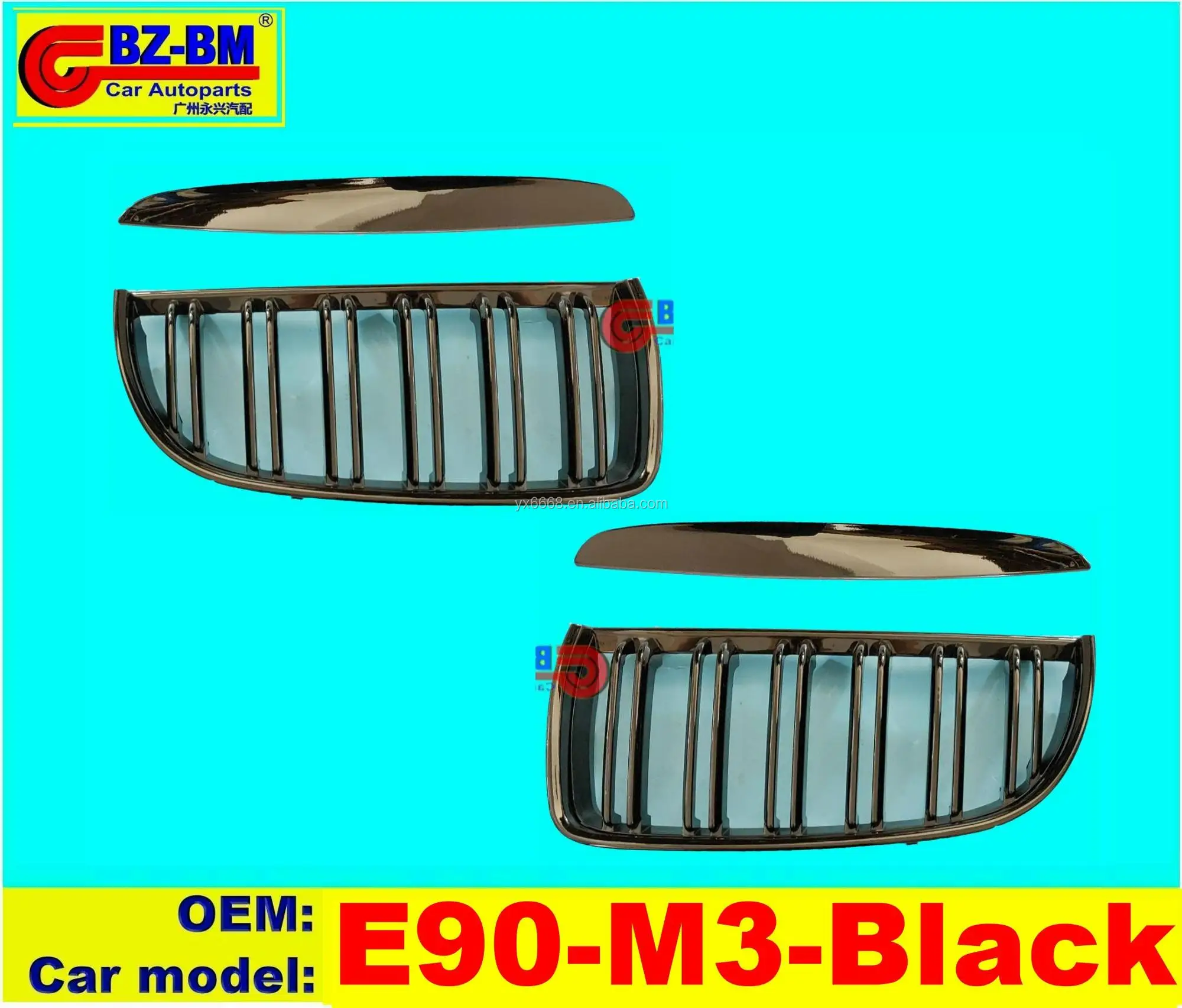 格栅e90 F10 F30 E70 X5 E60 E46 E39 M5碳纤维前保险杠格栅51137201967 51137201968 E90 ...