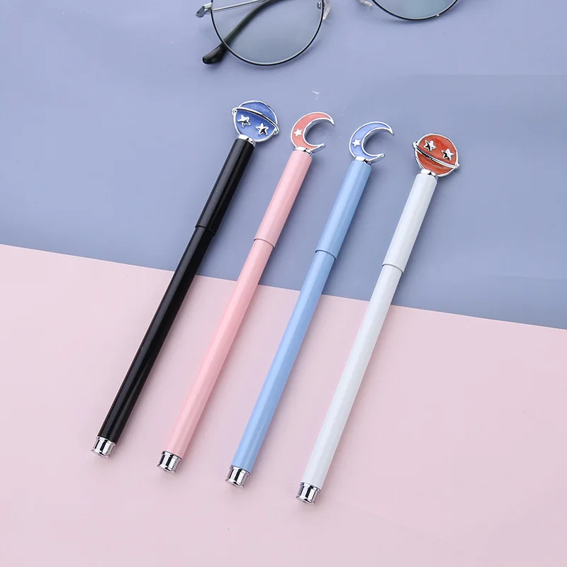 Cute Kawaii Moon Star Shape Pen Stationery Gift Supplies 0.5mm Black ...