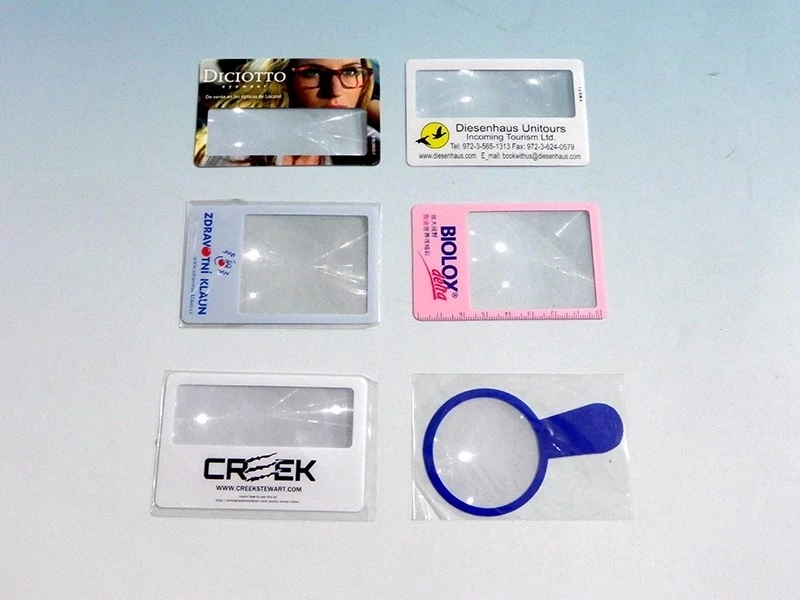 Custom Design Pvc Magnifier Business Card Magnifying Glass Business ...