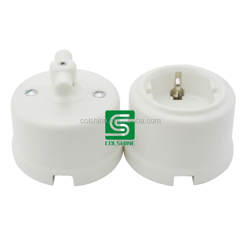 Antique Decoration Ceramic Rotary Switch & Socket - Buy Ceramic Light ...