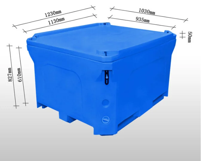 Large Fish And Shrimp Refrigerated Cooler Box With 4 Way Forklift Entry ...