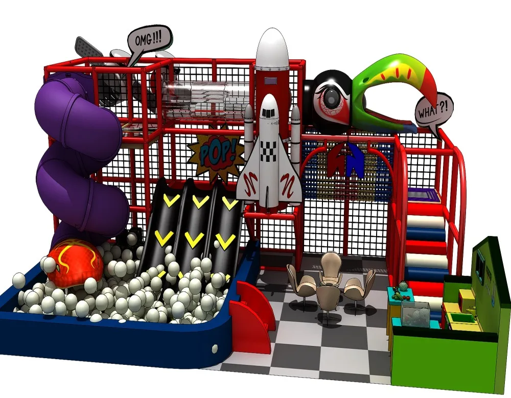 Factory Amusement Park Commercial Kids Indoor Playground Equipment For ...