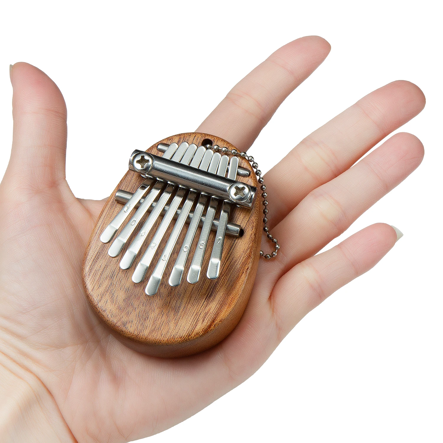 Mini African Mbira Music Instrument 8 Keys Sapele Kalimba Thumb Piano ...