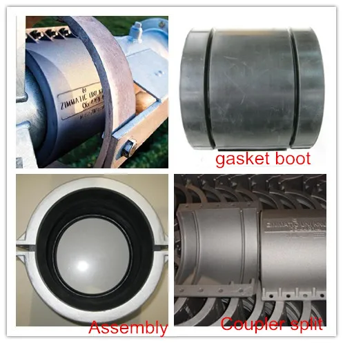 Coupler Split and Gasket Boot for Zimmatic Pivot Irrigation