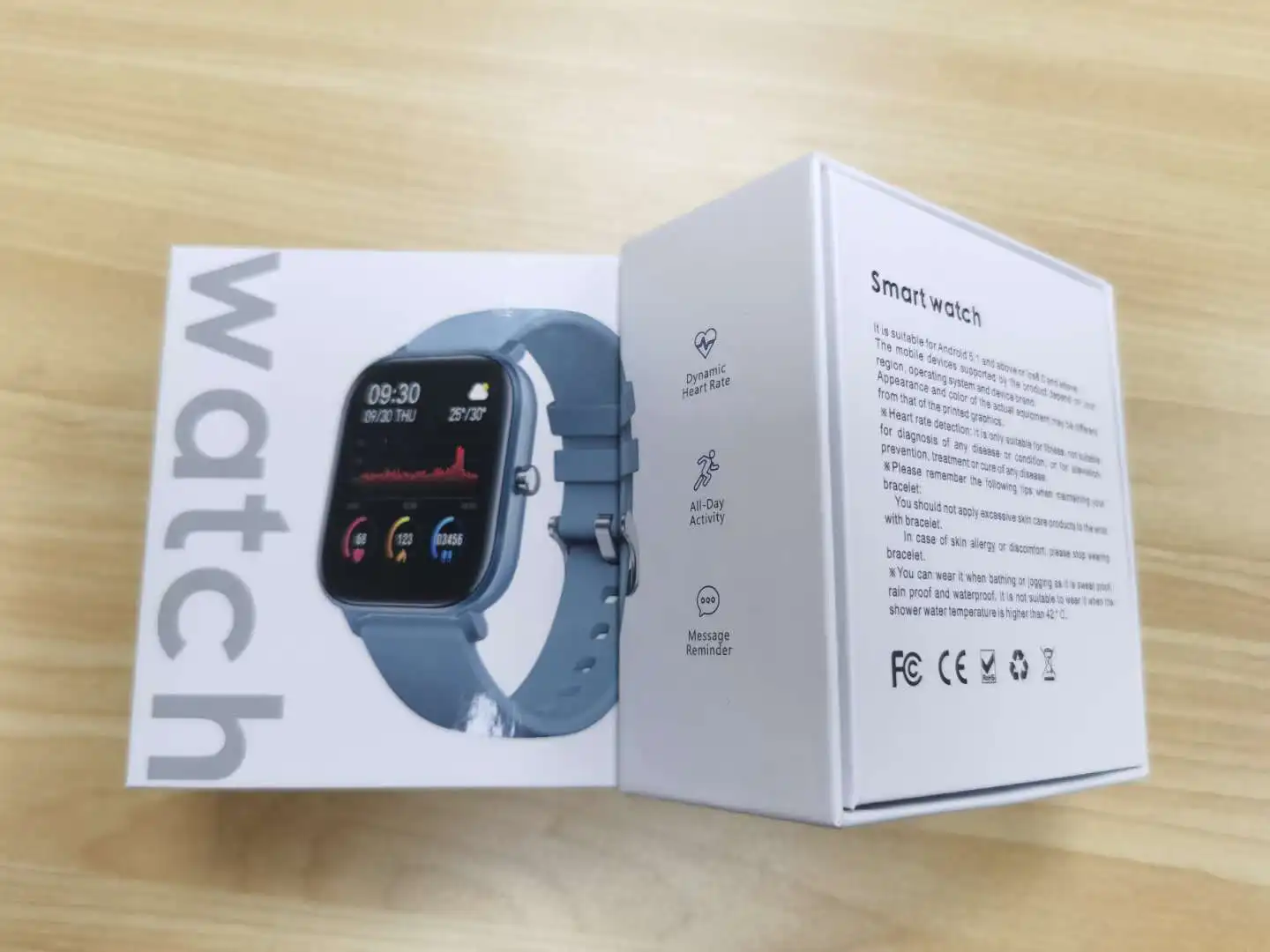 2020 Ip67 Waterproof Full Touch Screen Smartwatch Heart Rate Monitor ...