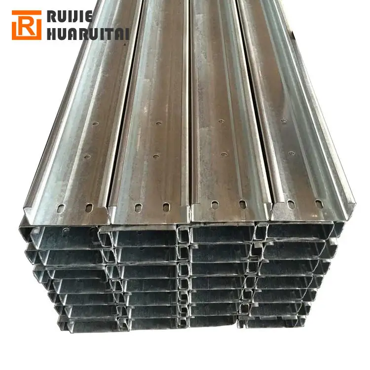 Galvanized C Type Channel Steel Beams Large-span Steel Structural ...