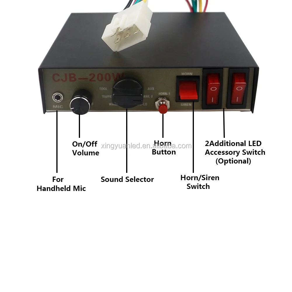 12V 200W Car Alarm Siren Horn - Security & Warning System