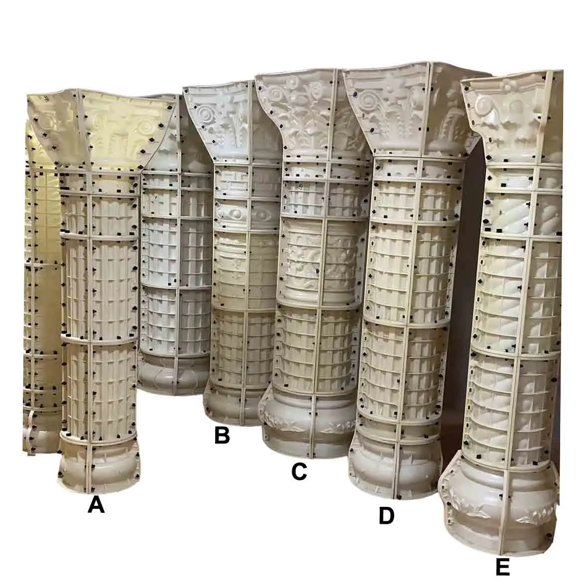 50cm Round Decorative Concrete Roman Column Pillar Molds