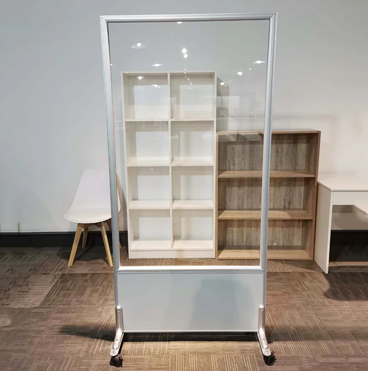 Transparent Acrylic Partition Screen - Movable Office Dividers and ...
