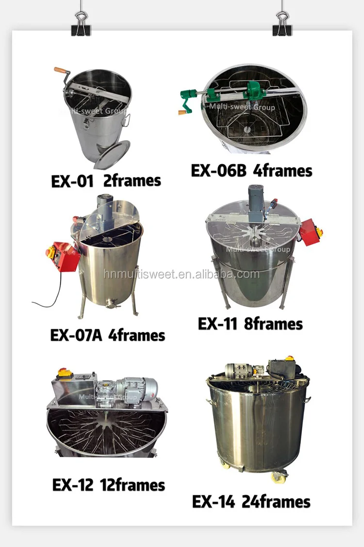 Multi-sweet Supply 4 Frames Electric Motor Honey Extractor Used For ...