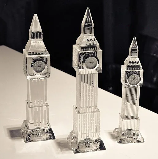 Light up Crystal Big Ben with Clock MH-G0347 - Gift