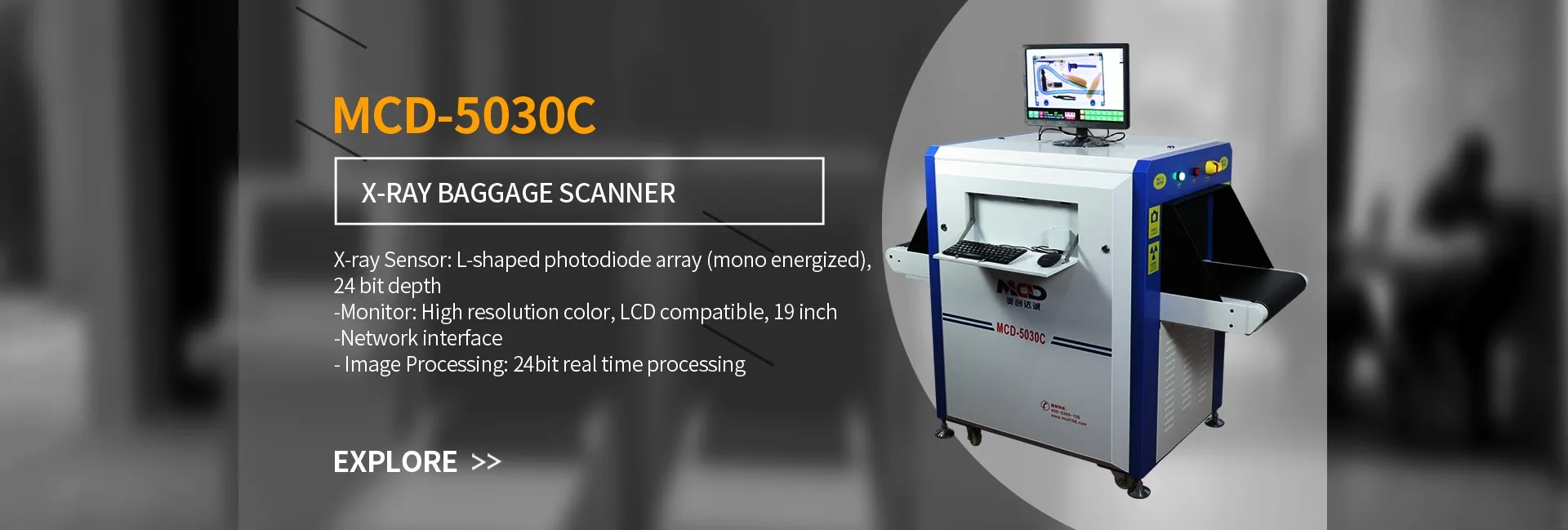 Shenzhen MCD Electronics Co., Ltd. - X- Ray Baggage Scanner, Walk ...