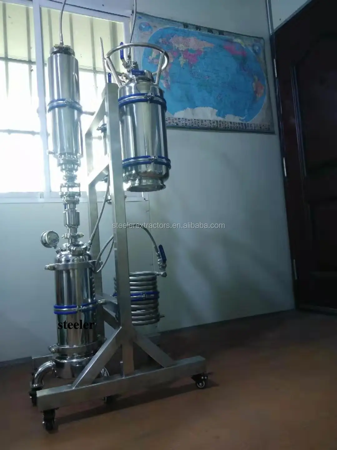 2LB SS304 Dewaxing Column BHO Closed Loop Extractor with Recovery Tank ...