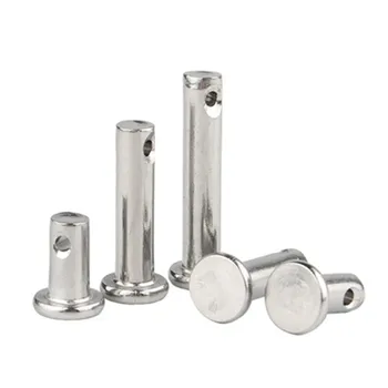 304 Stainless Steel Standard Round Head Pin Shaft Flat Head Internal ...
