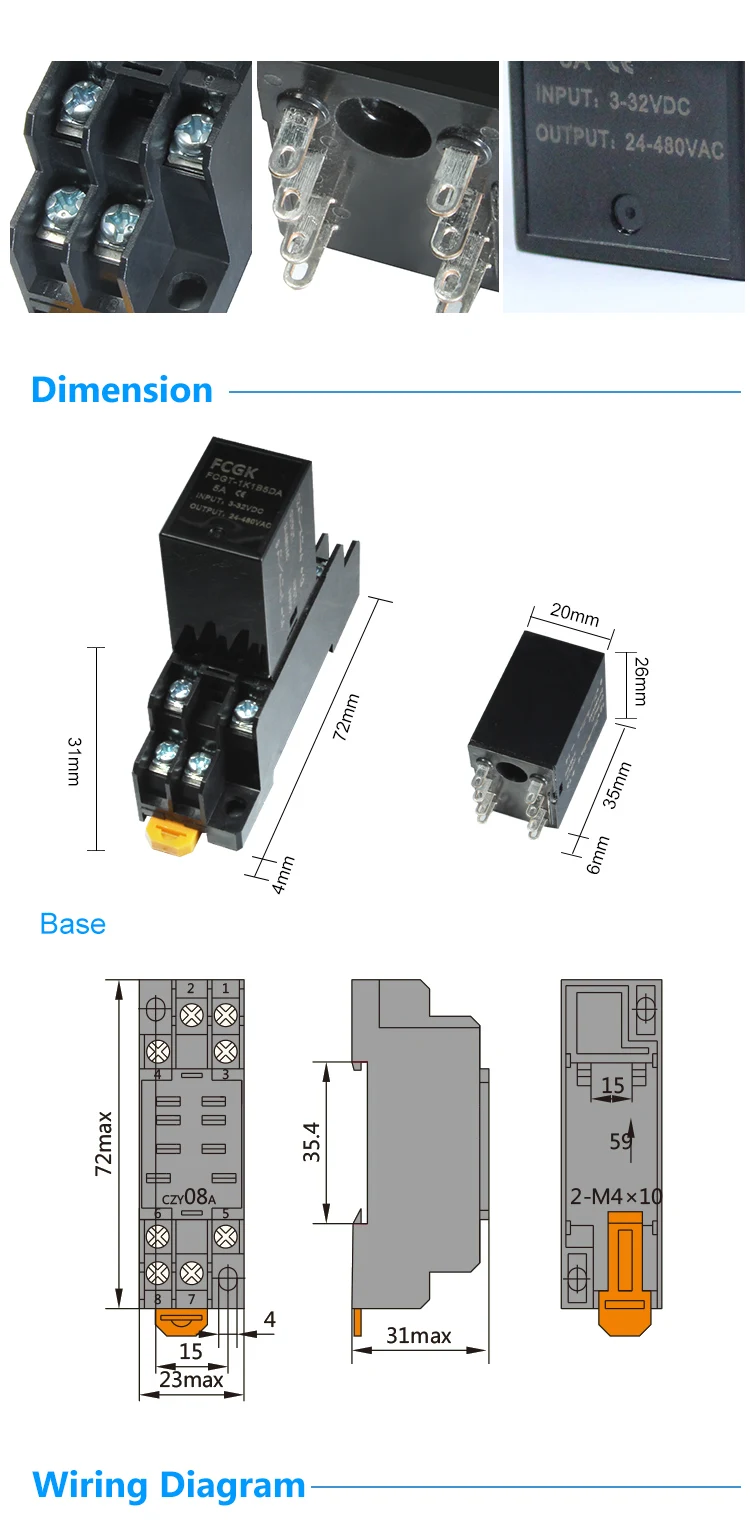 Miniature 5A 12v 24v Solid State Relay New 8pin Sealed Mini Relay 220V ...
