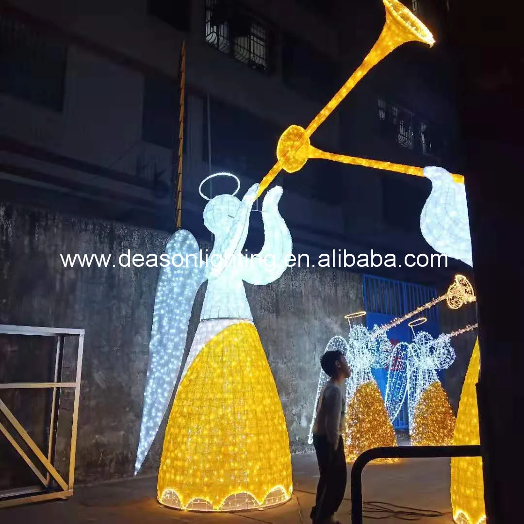 Lighted Angel Outdoor Christmas Decorations by Deasonlighting