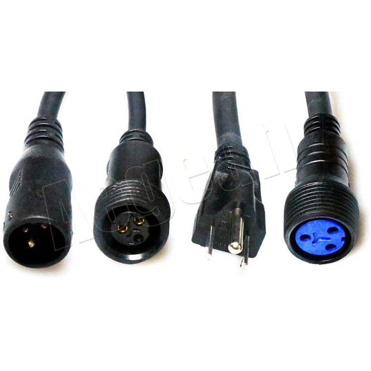 Outdoor Stage Lights Cable Wire - 1m DMX & Power Cable