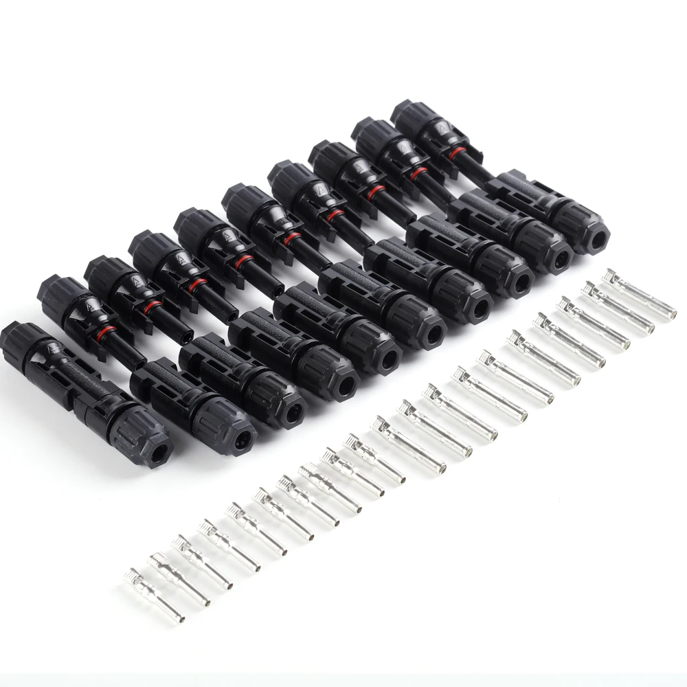 1000v Dc Solar Connector Connected 2.5mm2 4mm2 6mm2 Photovoltaic Cable ...