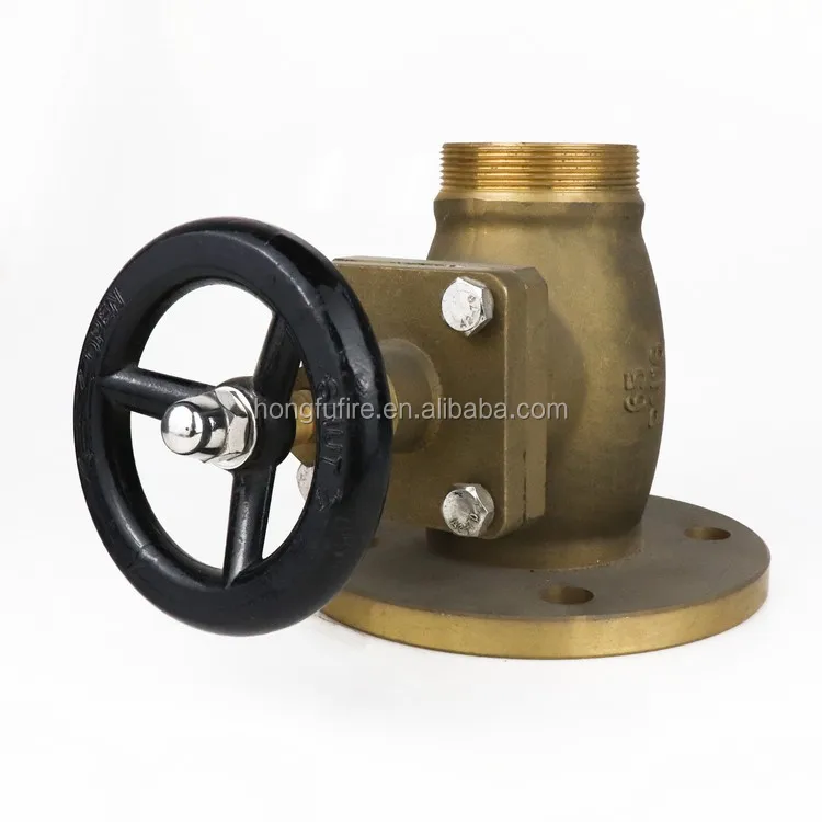 Hongfu Factory Pn10 Flanged Inlet Marine Straight Hydrant Valve Marine ...