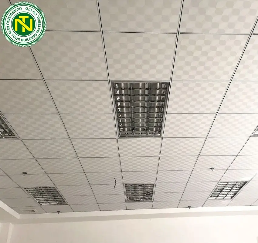PVC Laminated Gypsum Ceiling Tiles - Artistic & Durable