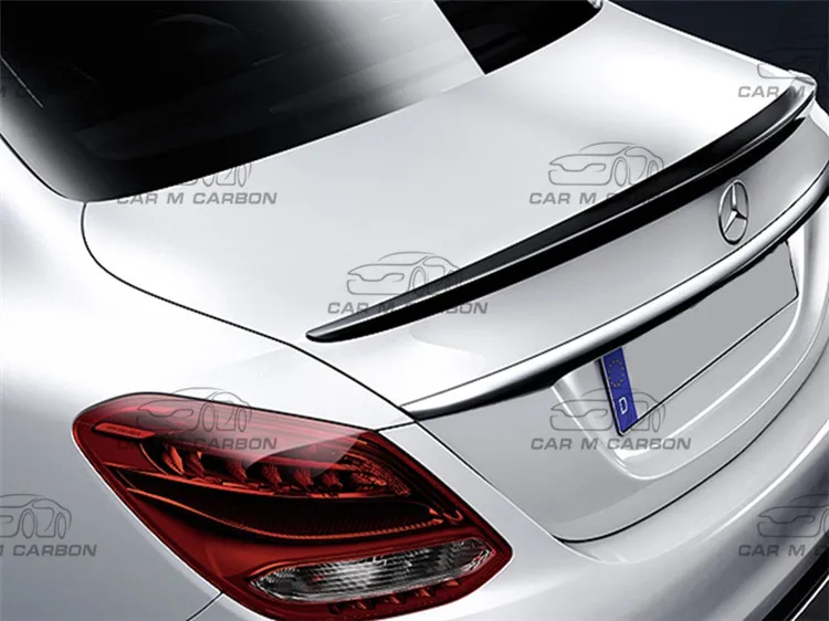 C Class W205 Rear Wing Fit For Mb C-class C63 P-style Carbon Fiber Rear ...