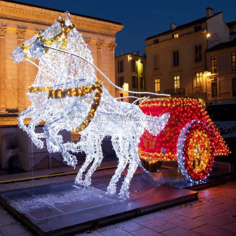 Outdoor LED Christmas Lighted Animals - Life Size Sculptures