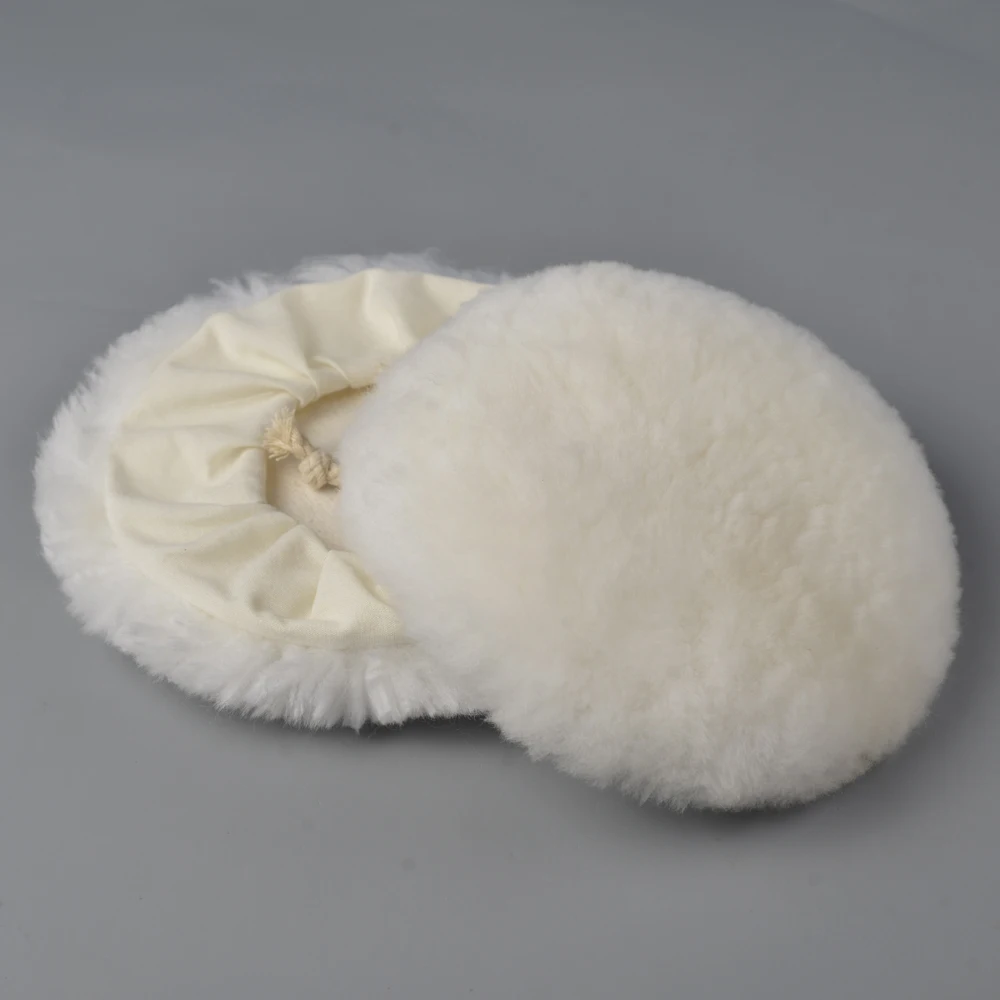 Customized Lambskin Polishing Pad Wool Buffing Wheel For Furniture ...