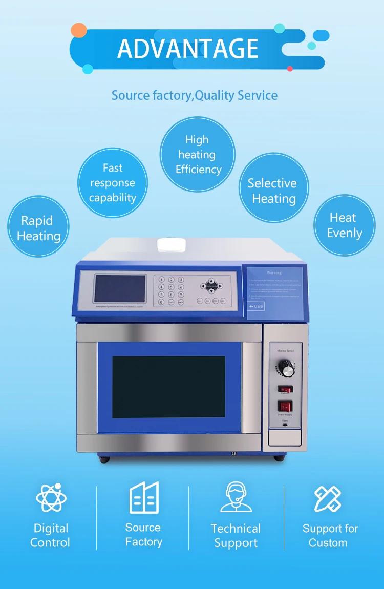 A Lab Chemical Synthesis Equipment - Rapid Heating Microwave Reactor Price
