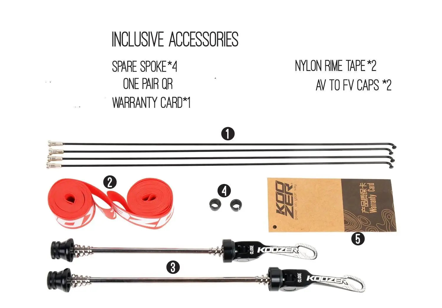 KOOZER CX1800 Gravel Offroad Wheelset - Durable & Lightweight