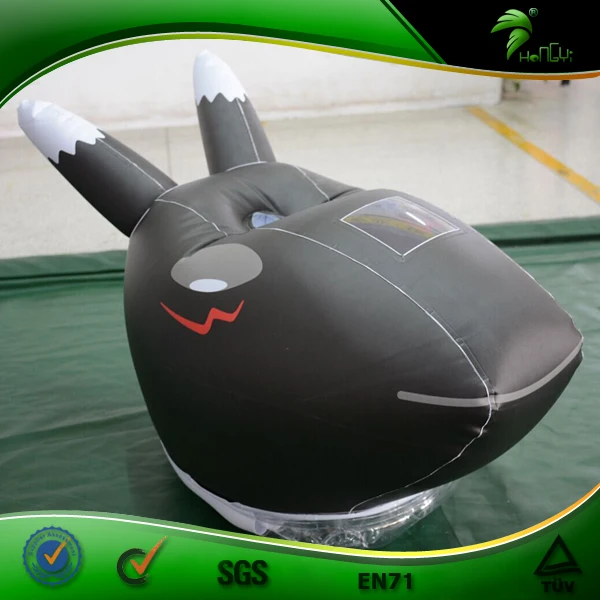 Full Latex Body Suit with Inflatable Breasts - Sexy Fox Costume