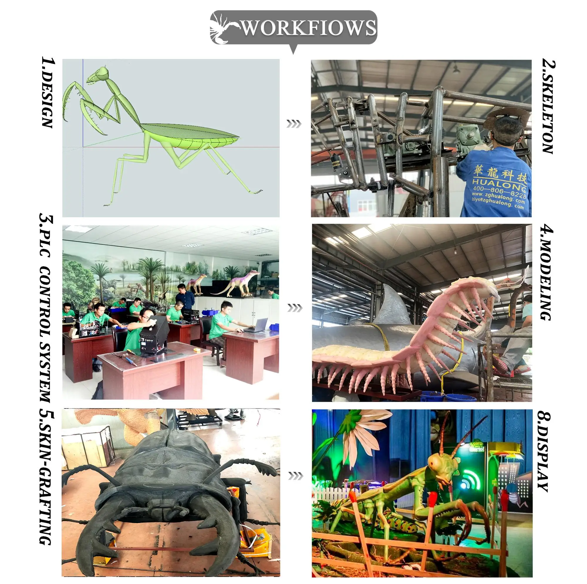 Playground Equipment Animatronic Insect Model| Alibaba.com