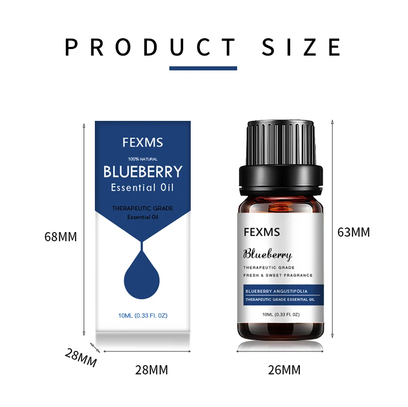 Fexms Blueberry Essential Oil 100% Pure Natural Fruit Essential Oil For ...