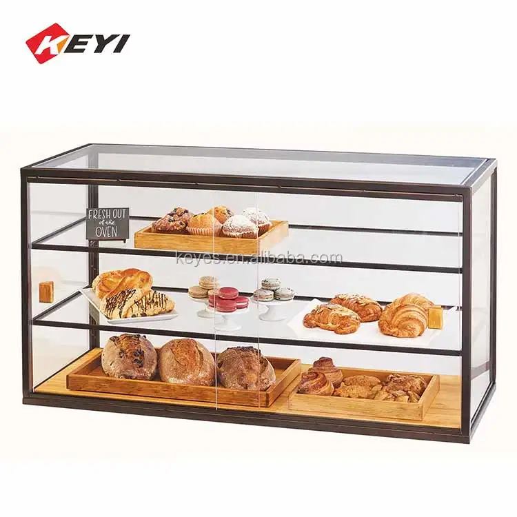 Custom Design Clear Acrylic Pastry Counter Display / Bakery Display ...