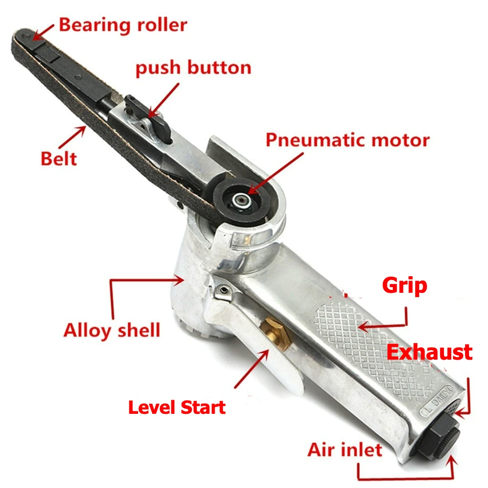 Ty76565 Air Belt Sander Contact Arms: 6,10,13,20mm With Flat Roller ...