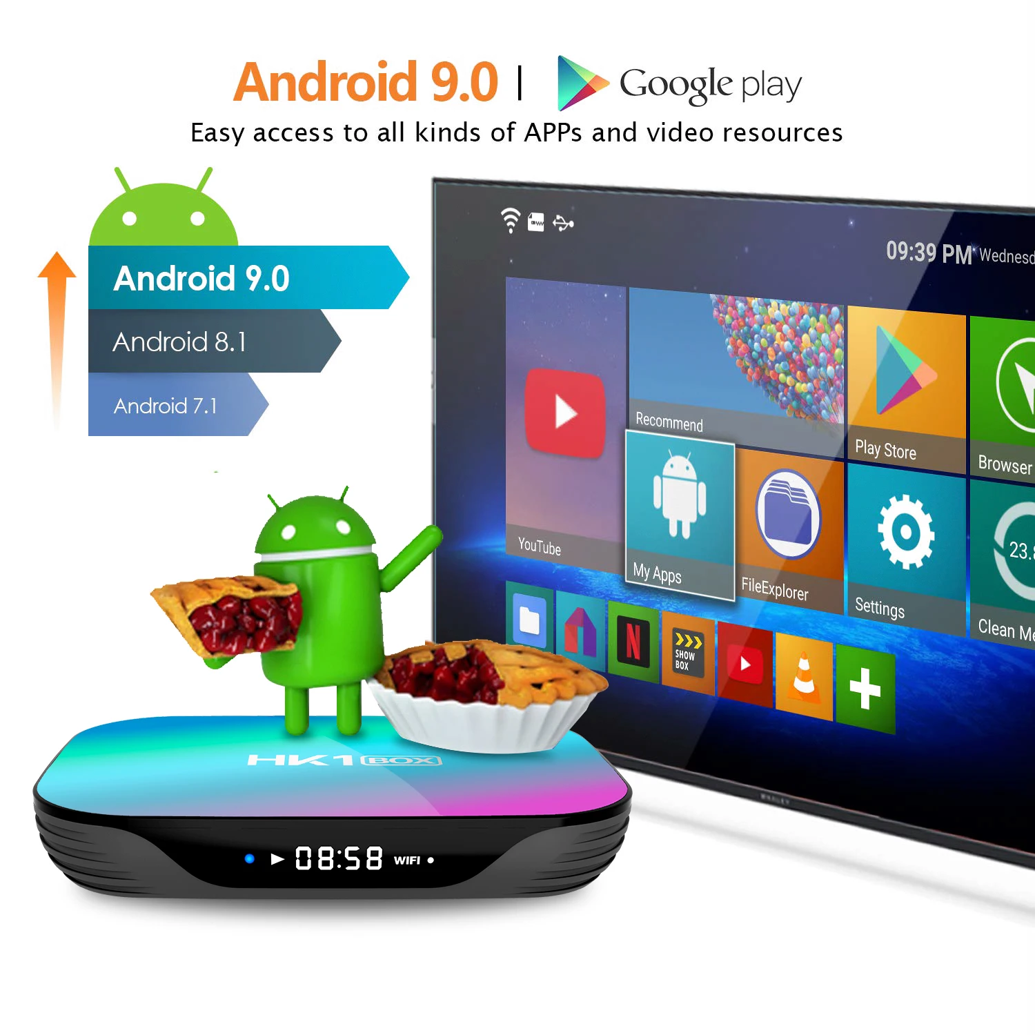Amlogic S905X3 TV Box HK1 - 4K Smart Set Top Box Android 9