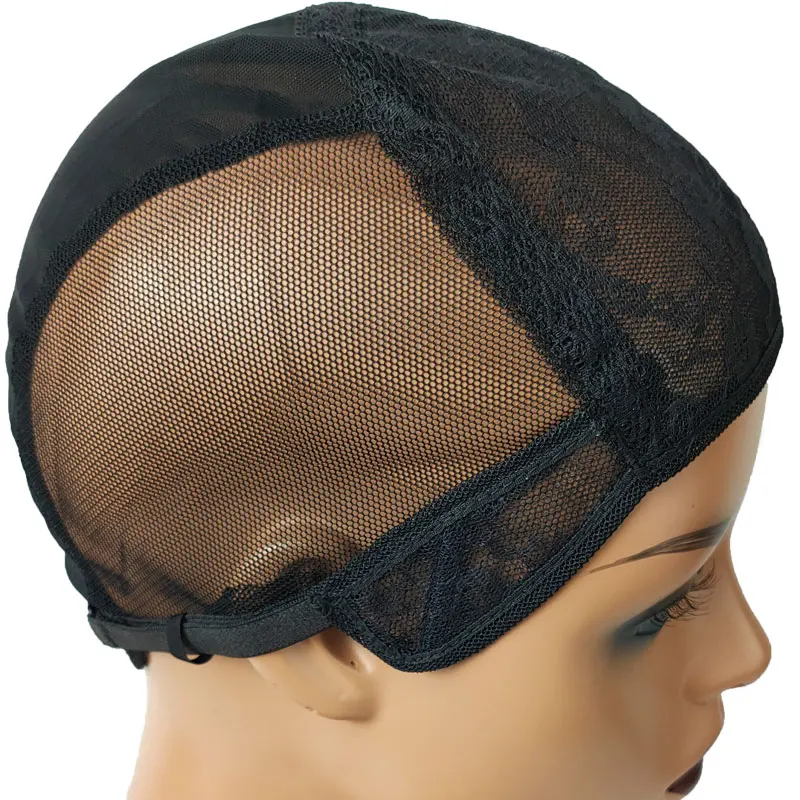 360 Full Lace Frontal Wig Cap - Adjustable Strap & Closure