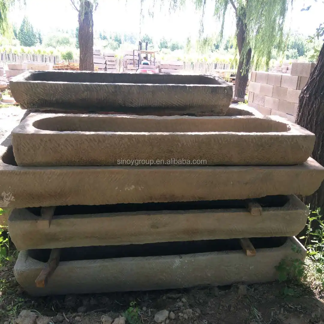 Antique Limestone Trough for Garden Decoration & Planting