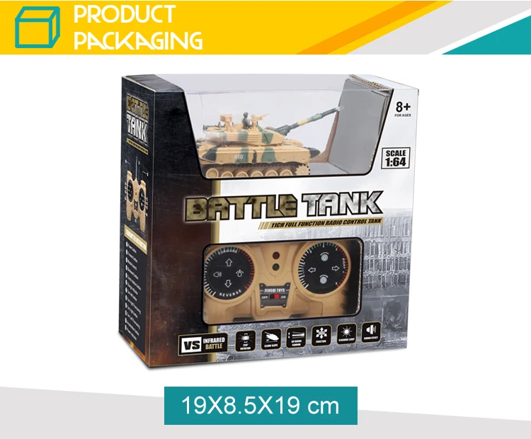 Rc Battle Missile Launcher Mini Plastic Toy Tank Remote With Shoot ...