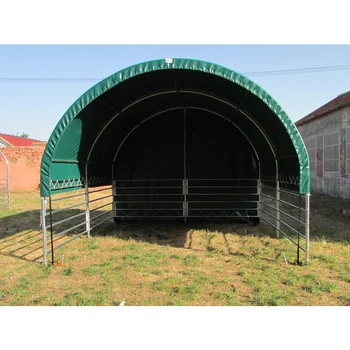 4x4m Prefab Pvc Tarp Cattle Barns Sheep Animal Tent Livestock Portable ...