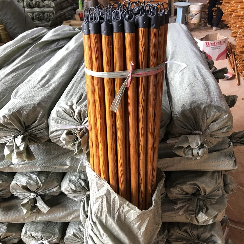 High Quality Factory Price Wood Grain Design Wooden Broom Stick Floor ...